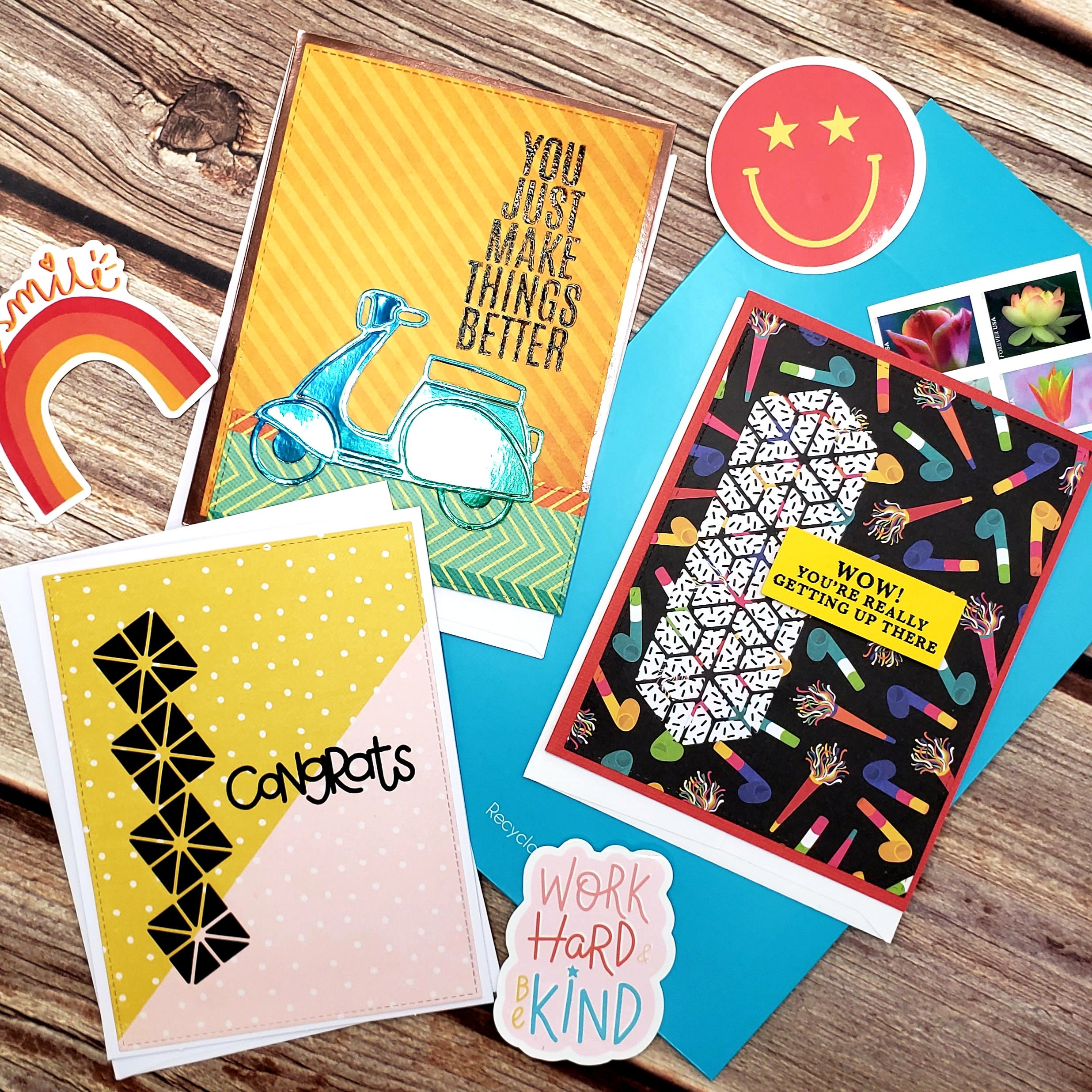 Three Months Handmade Cards Subscription Box - Etsy