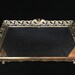 Bat on Long Vintage Mirror Vanity Tray//gold Brass Bat on Vintage ...