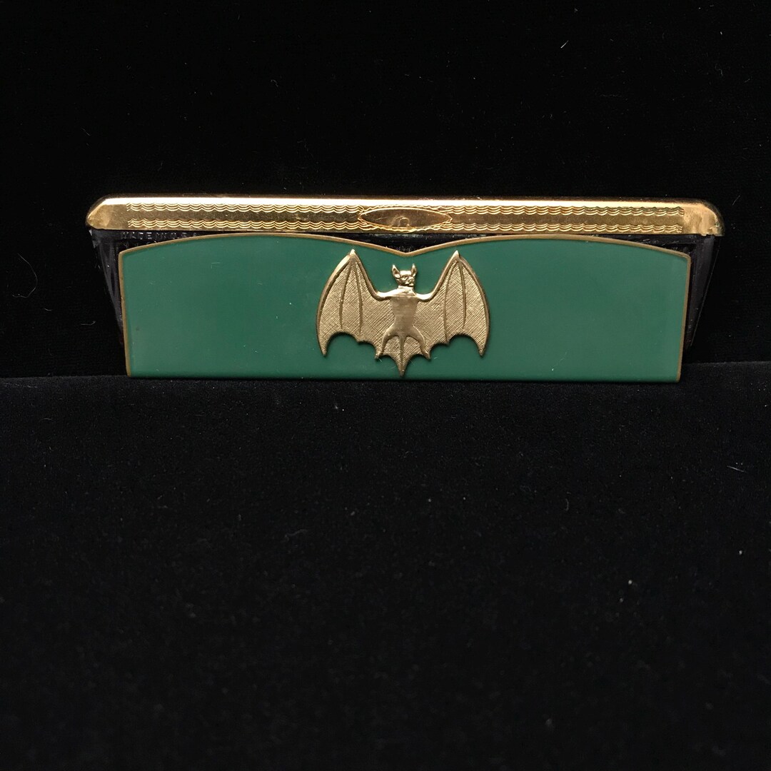 Gold Bat Hair Comb// Gold Bat Purse Comb//compact Gothic Hair Comb//bat ...