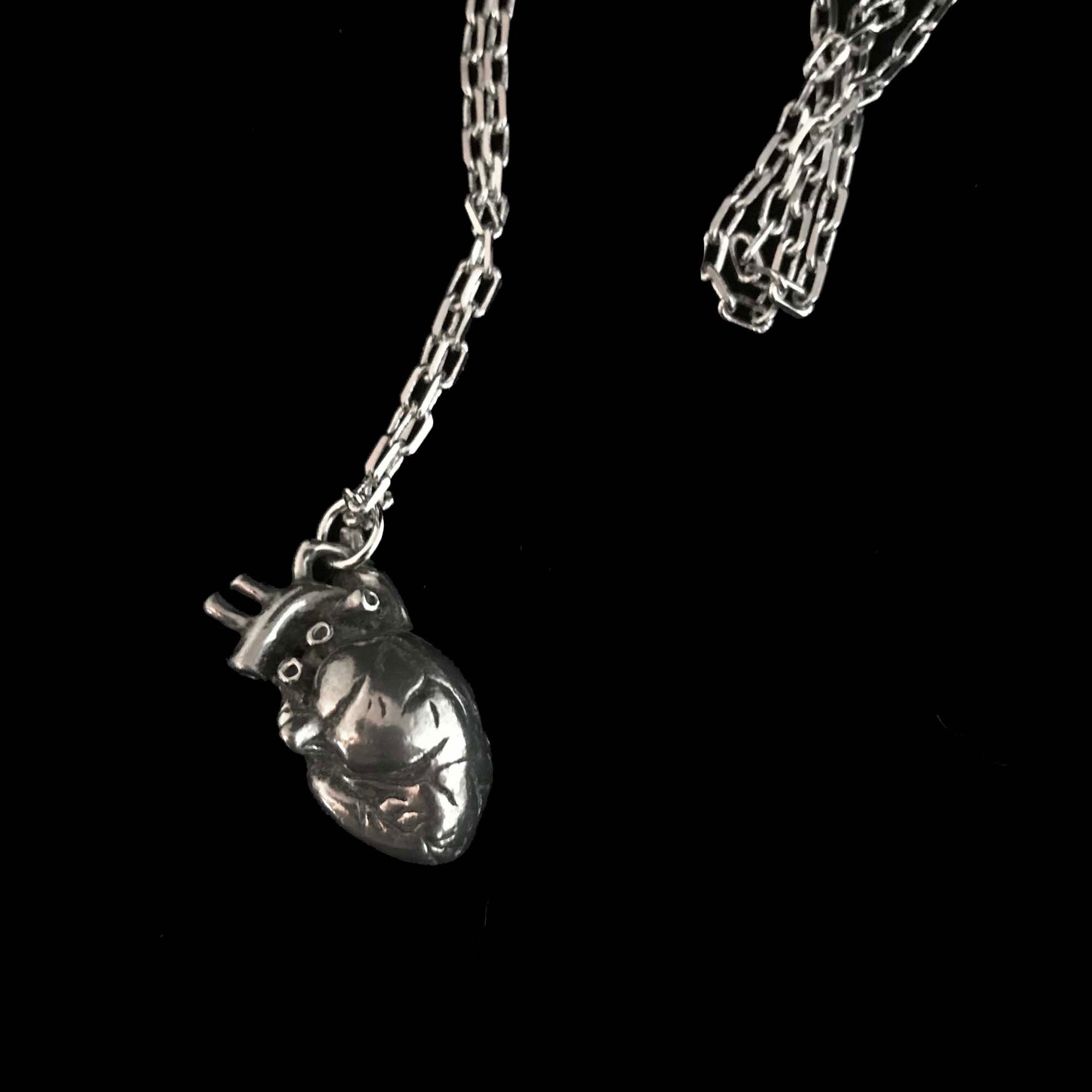 Human heart necklace//anatomical heart pendant//human heart | Etsy