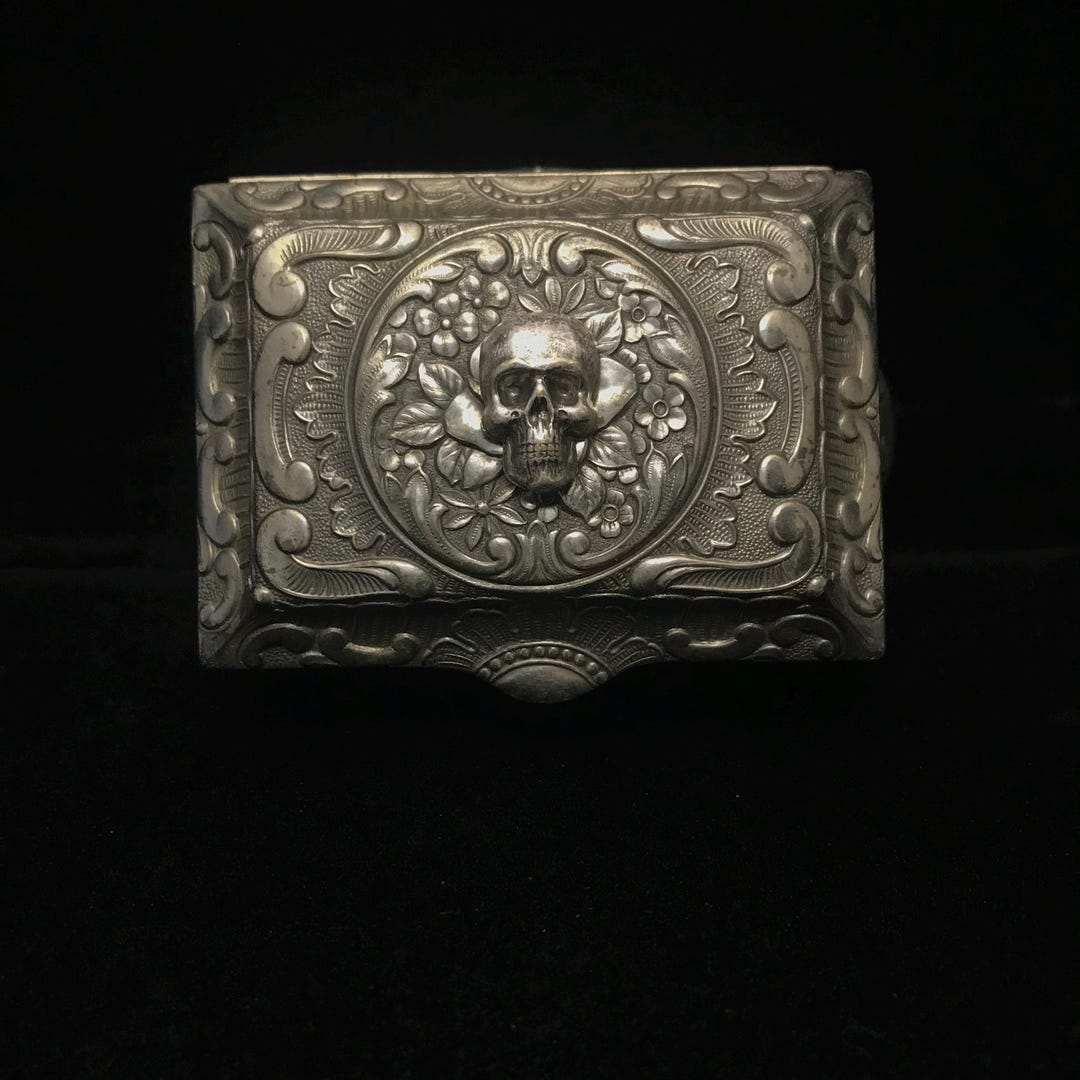 Small Skull Vanity Box // Skull Ring Box //skull Jewelry Box//victorian ...