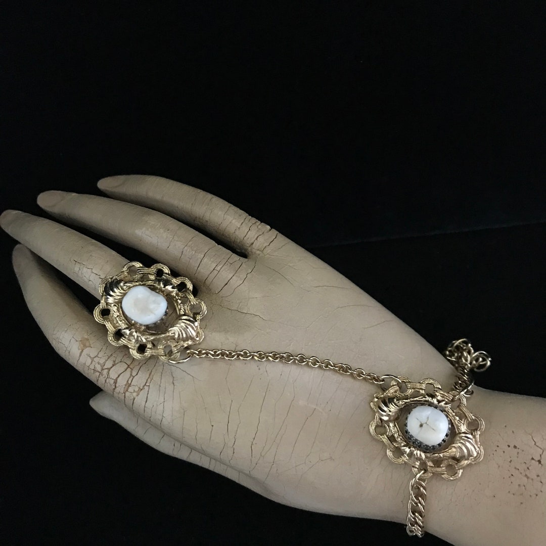 Real Human Tooth Slave Bracelet//human Tooth Ring//human Tooth Bracelet ...