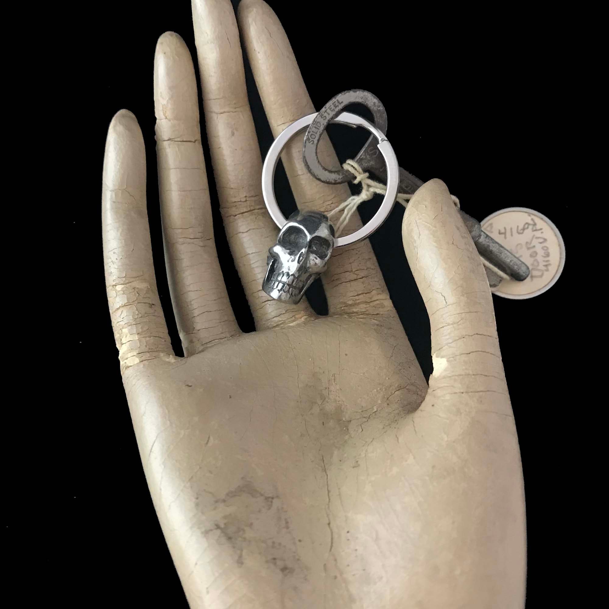 Silver Tone Skull Key Ring//pewter Skull Key Ring//1.25 - Etsy Silver Tone Skull Key Ring//pewter Skull Key Ring//1.25 - Etsy