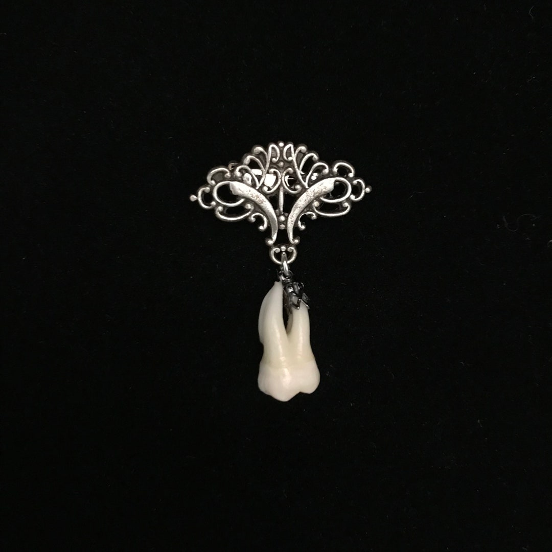 Real Human Tooth Brooch//2human Molar Jewelry//real Tooth Jewelry ...