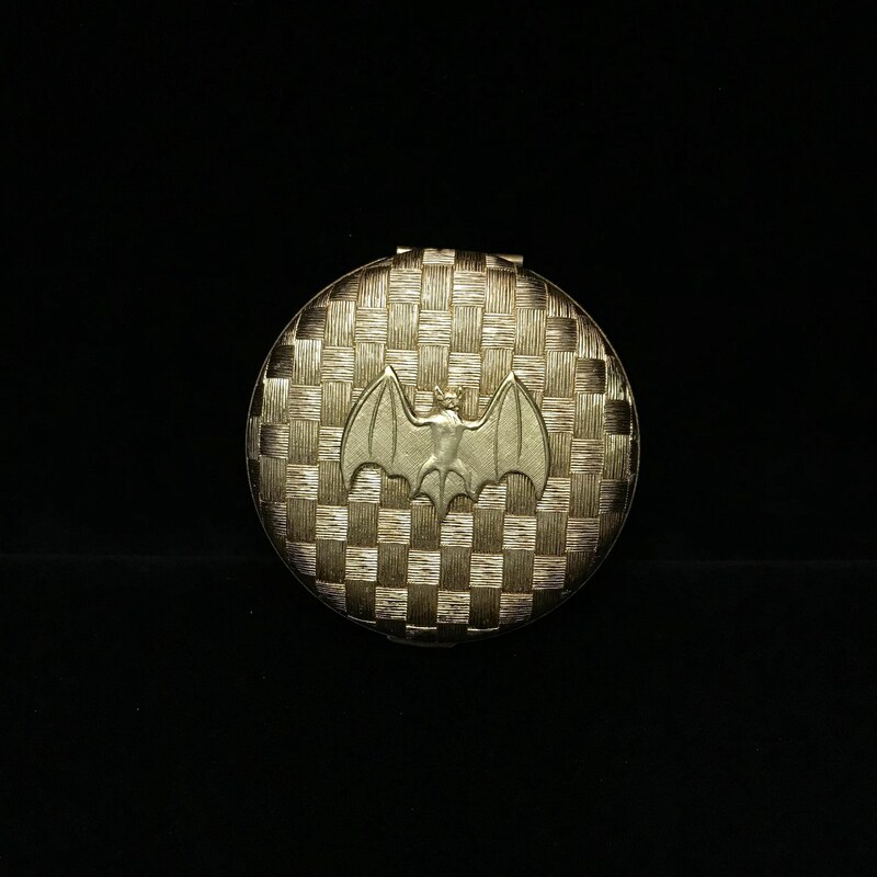 Vintage Compact Bat - Etsy