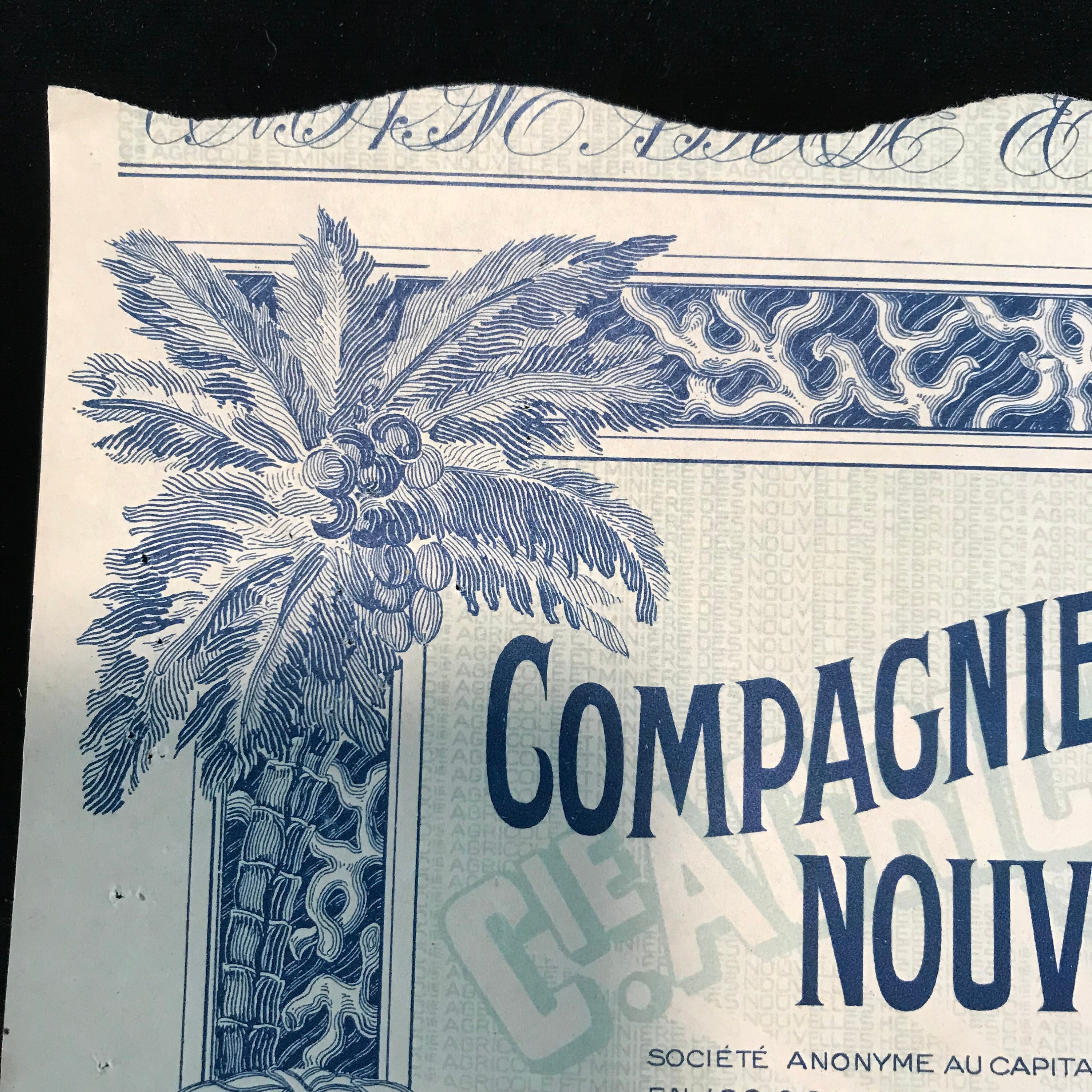 Antique French Mine Deed Lithograph Print, C.1926 (10.5x9) - Etsy