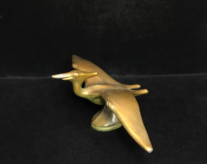 Vintage Bronze Pteranodon S.R.G. C.1947 //vintage Cast Bronze Dinosaur ...