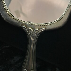 Silver Bat Hand Mirror//antiqued Silver Plated Bat Mirror//gothic ...
