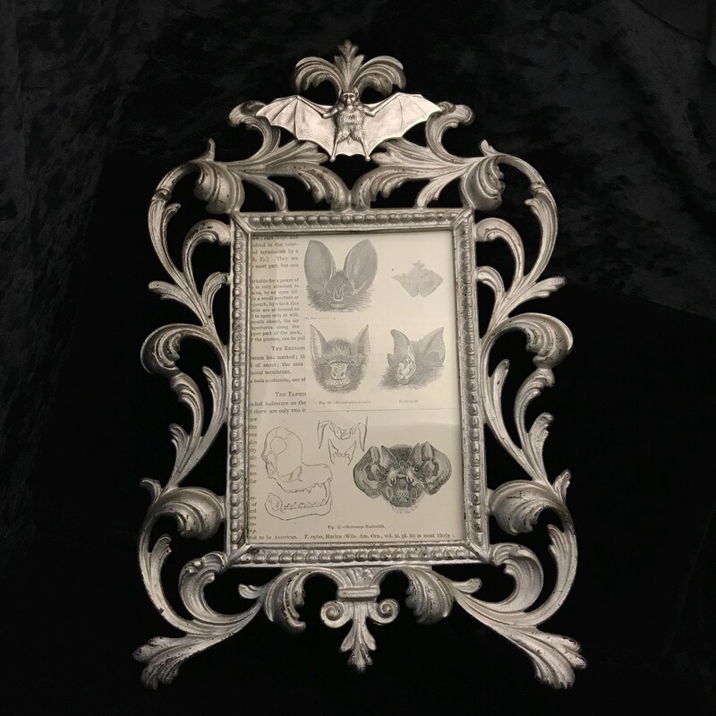 Gothic Bat Picture Frame - Etsy