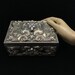 Skull Jewelry Box//skull Trinket Box//antiqued Silver Skull, Victorian ...