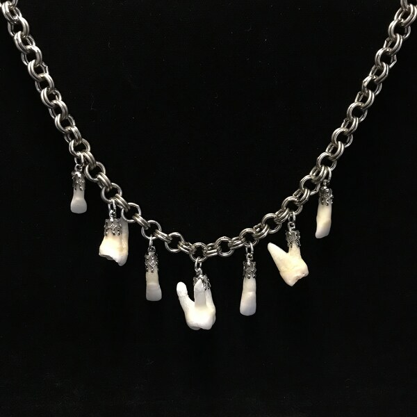 Real Human Teeth Necklace - Etsy