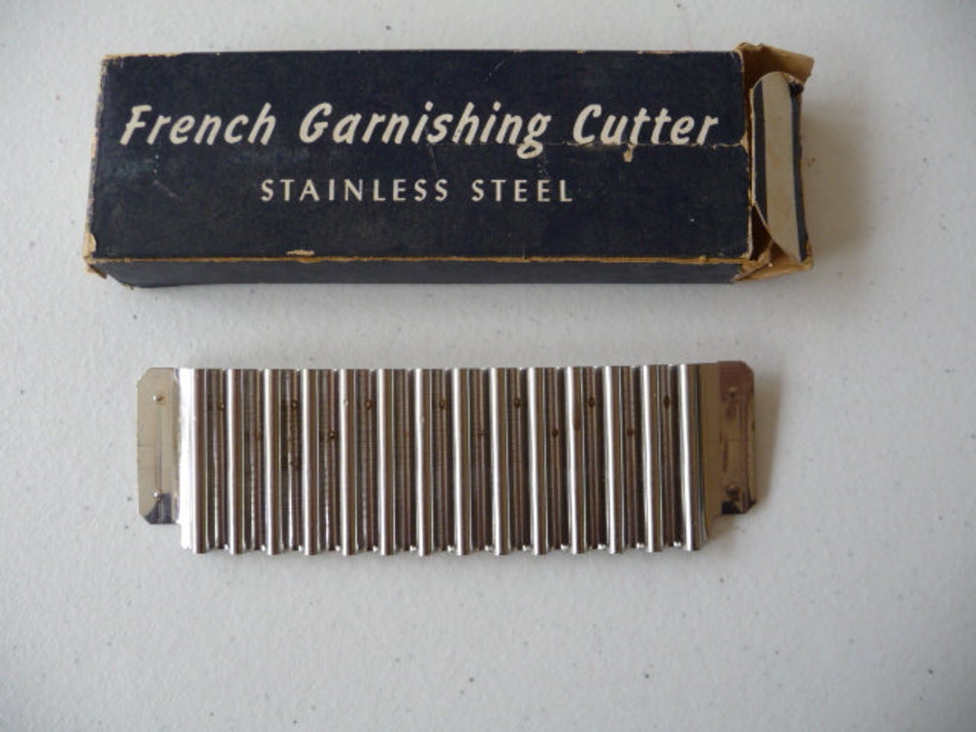 Vintage FRENCH GARNISHING CUTTER . Stainless Steel . in Original Box ...