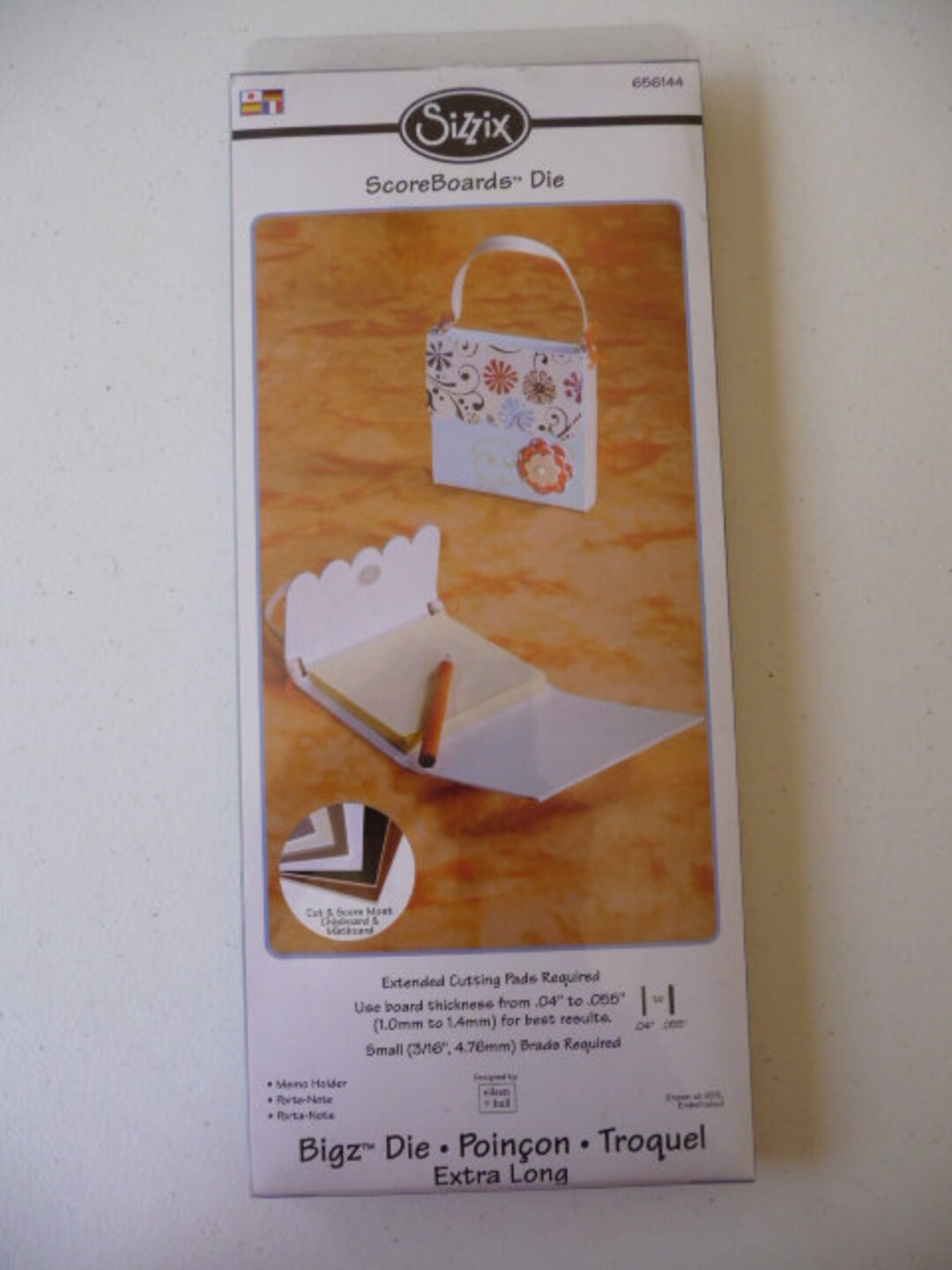 New Sizzix MEMO HOLDER Scoreboards Bigz XL Die Birthday Bridal Baby ...