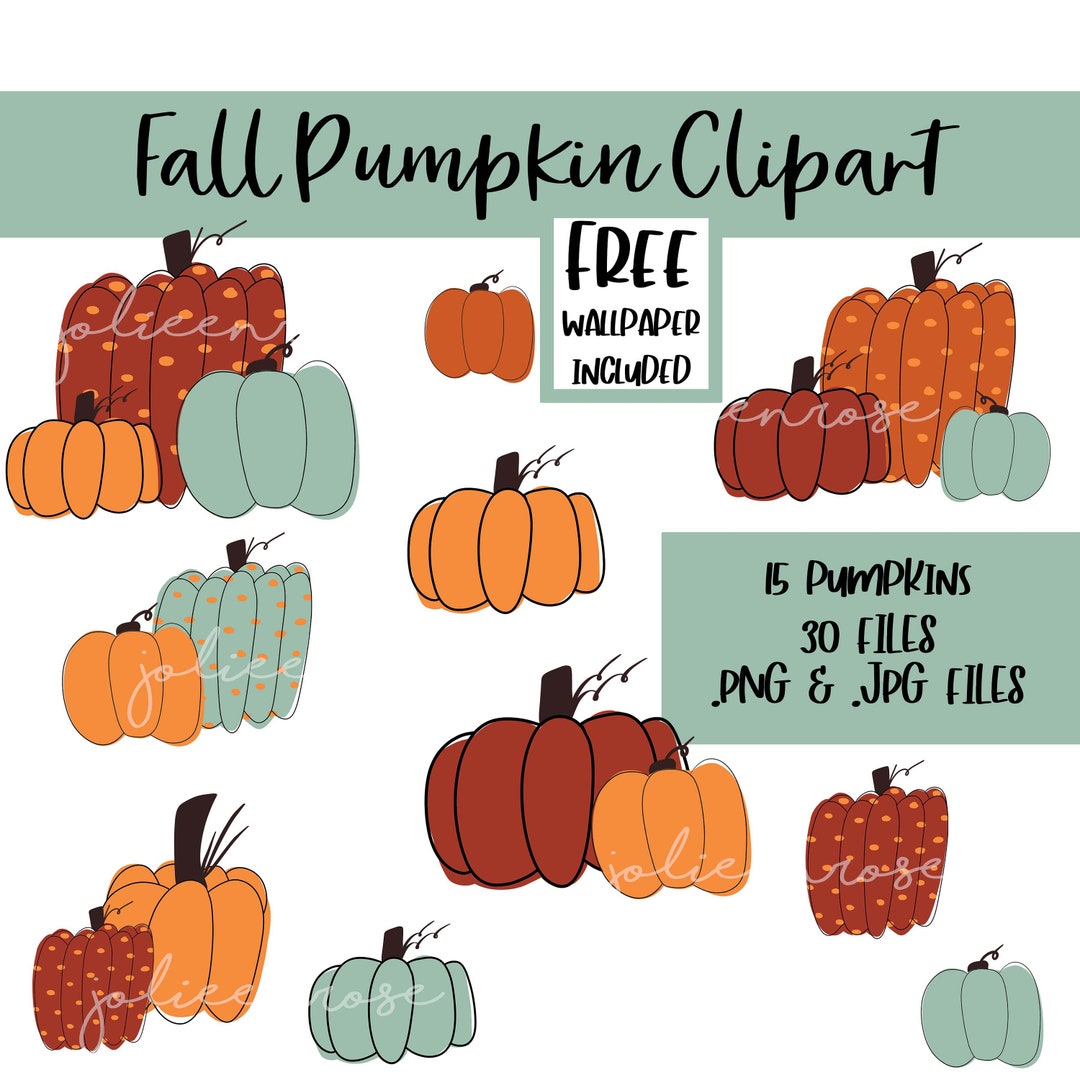 Fall Pumpkin Clipart, Pumpkin Png, Pumpkin Digital Art, Pumpkin Clipart ...