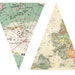 World Map Pennant Banner, Vintage World Map Banner, Classroom Banner ...