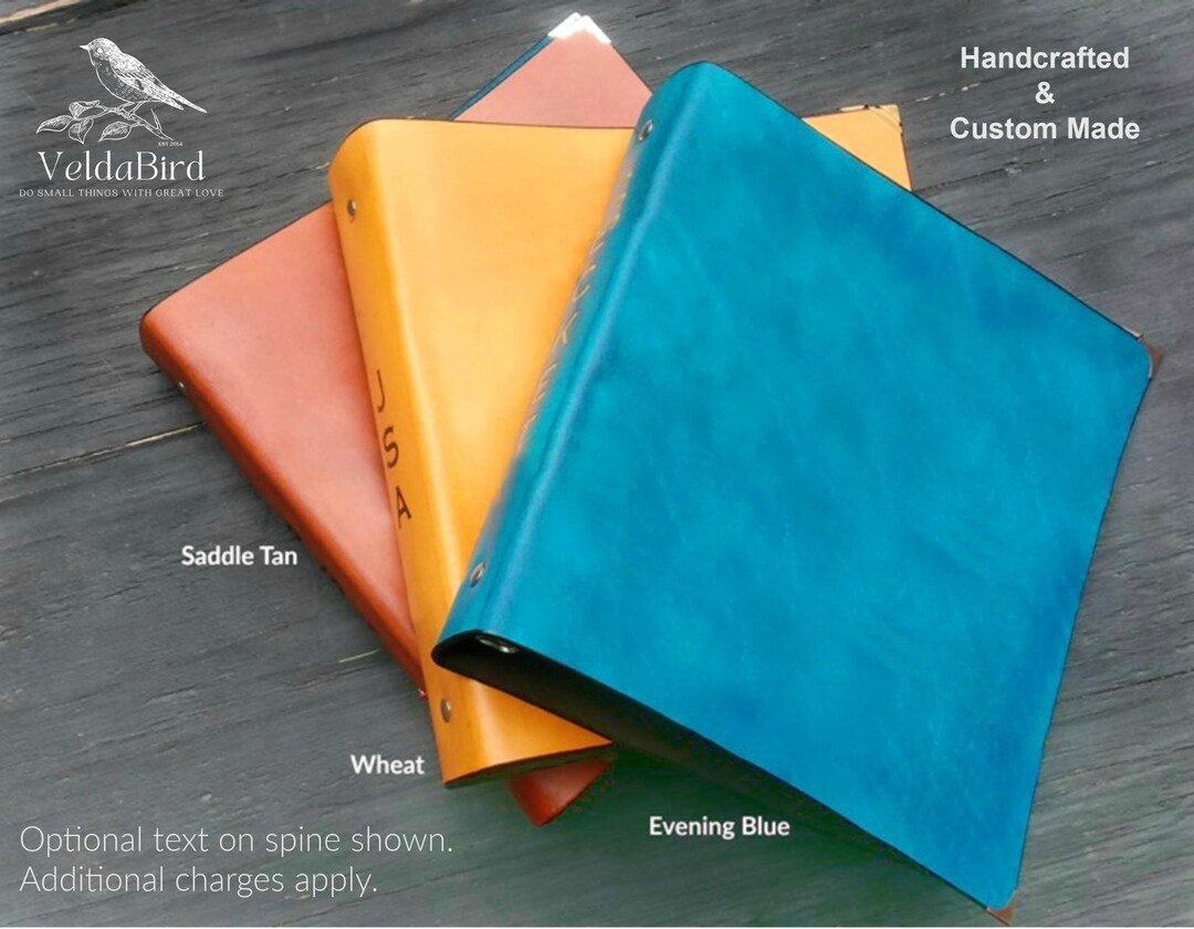 Keegan Custom Leather 3 Ring Binder - 10