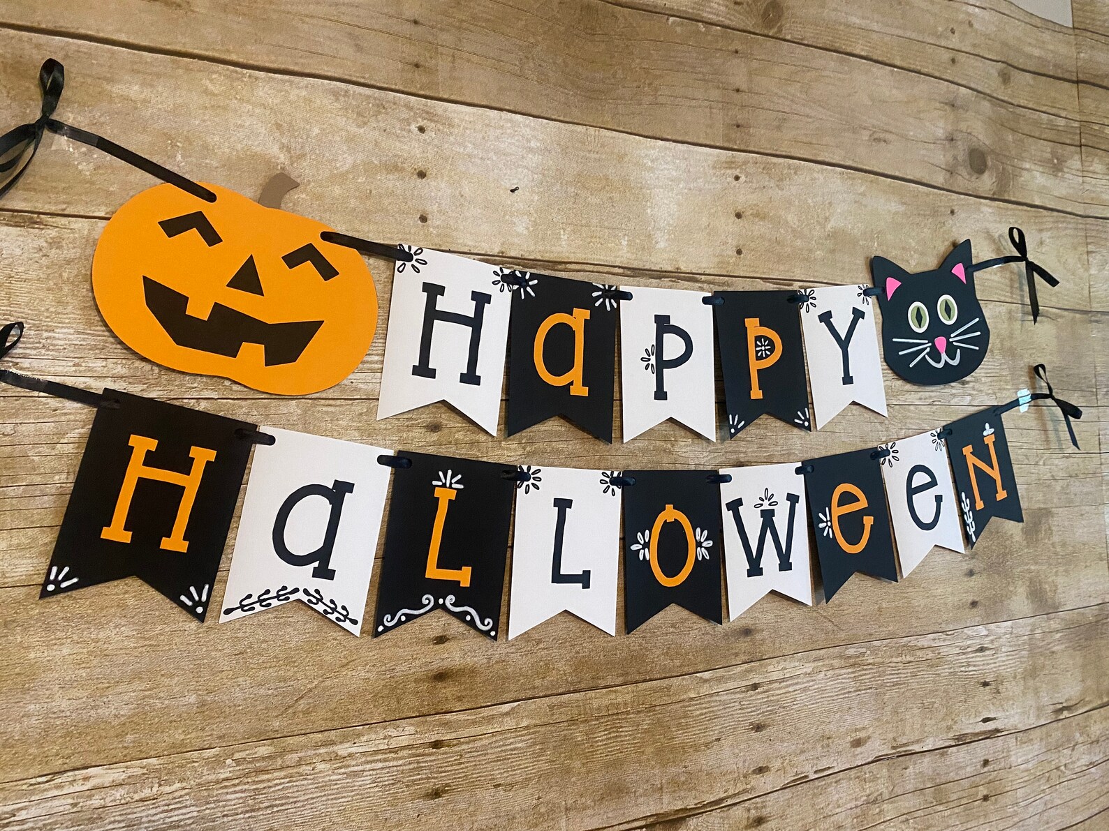 Happy Halloween Banner Halloween Decoration Halloween Banner - Etsy