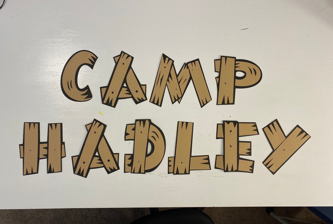 Personalized Name in Campsite Letters, Glamping Birthday, Camp Letters ...