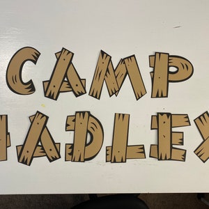 Personalized Name in Campsite Letters, Glamping Birthday, Camp Letters ...