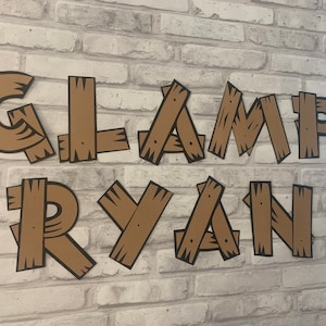 Personalized Name in Campsite Letters, Glamping Birthday, Camp Letters ...