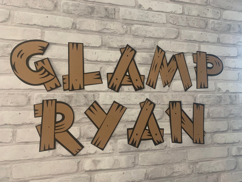 Personalized Name in Campsite Letters, Glamping Birthday, Camp Letters ...