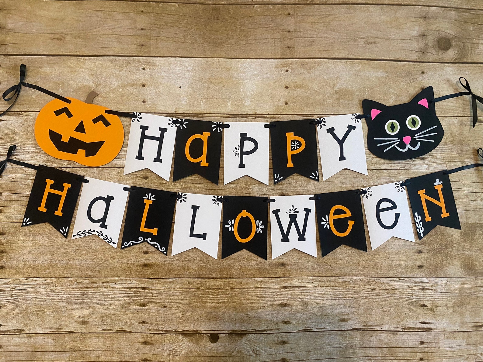 Happy Halloween Banner Halloween Decoration Halloween Banner - Etsy