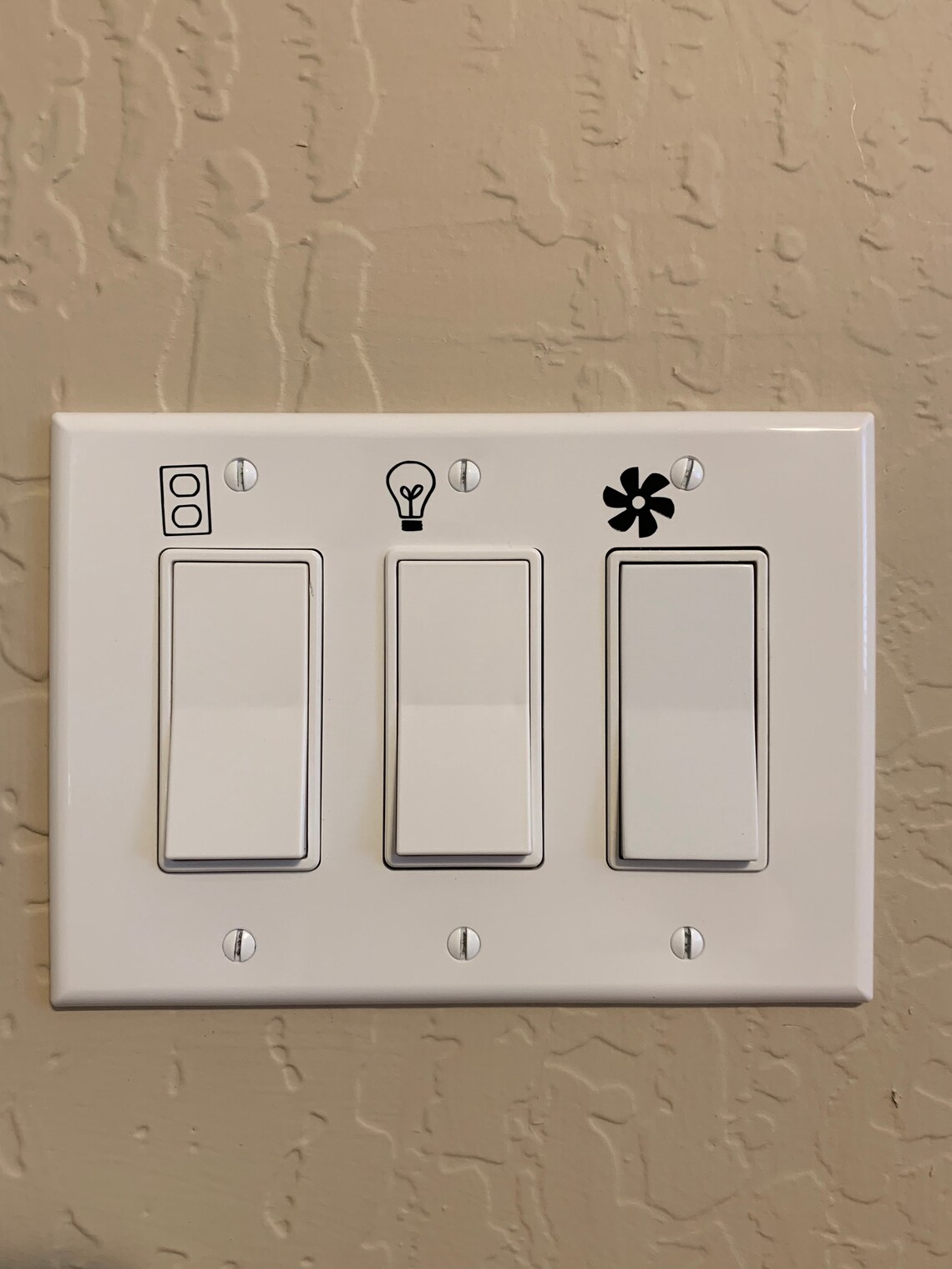 Outlet Labels Light Switch Stickers Outlet-fan-light Outlet - Etsy