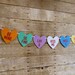 Candy Heart Banner Valentine Hearts Banner Valentine's - Etsy