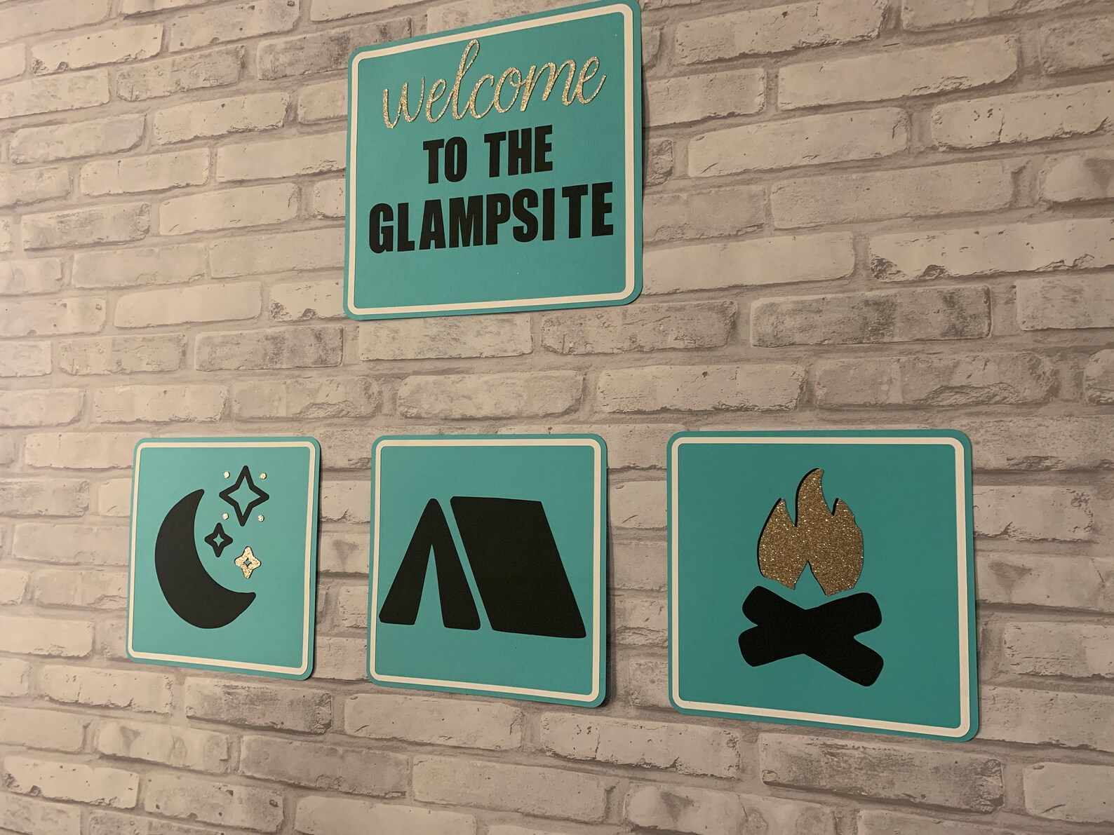 Glamping Signs Welcome to the Glampsite No Boys Allowed - Etsy Canada
