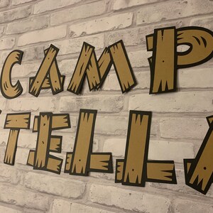 Personalized Name in Campsite Letters, Glamping Birthday, Camp Letters ...