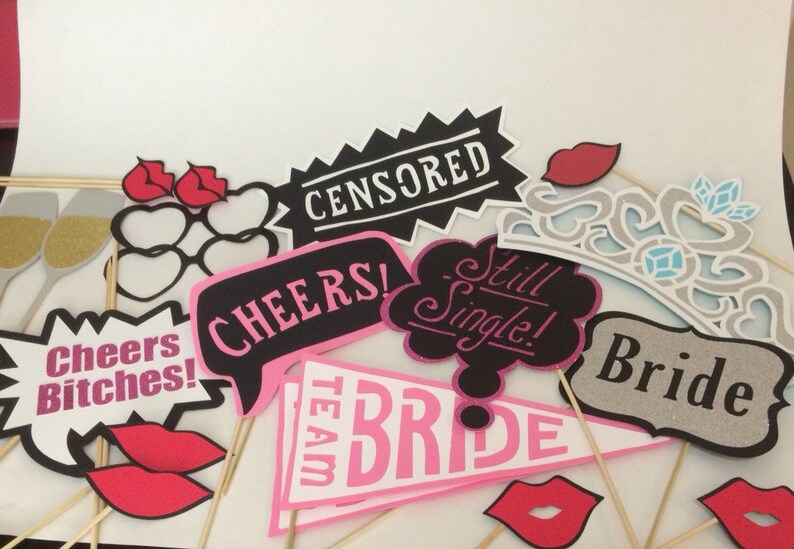 Bachelorette Party Photo Booth Props - Etsy