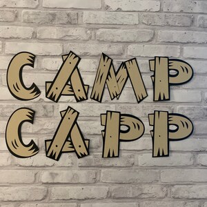 Personalized Name in Campsite Letters, Glamping Birthday, Camp Letters ...