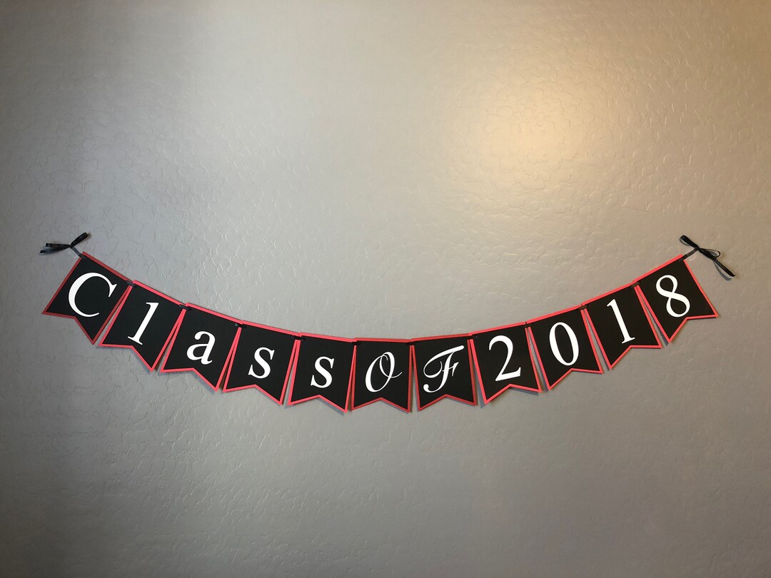 Class of 2018 Graduation Banner - Etsy