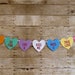 Candy Heart Banner Valentine Hearts Banner Valentine's - Etsy