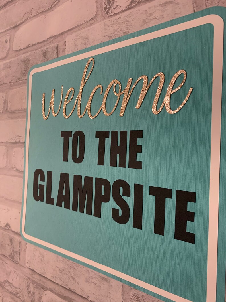 Glamping Signs Welcome to the Glampsite No Boys Allowed - Etsy Canada