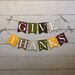 Give Thanks Thanksgiving Banner, Neutral Cardstock, Burlap String - Etsy