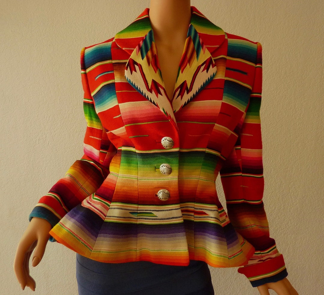 New Taylored One of a Kind Vintage 1930s Serape Hand Tailored Lilli Ann ...