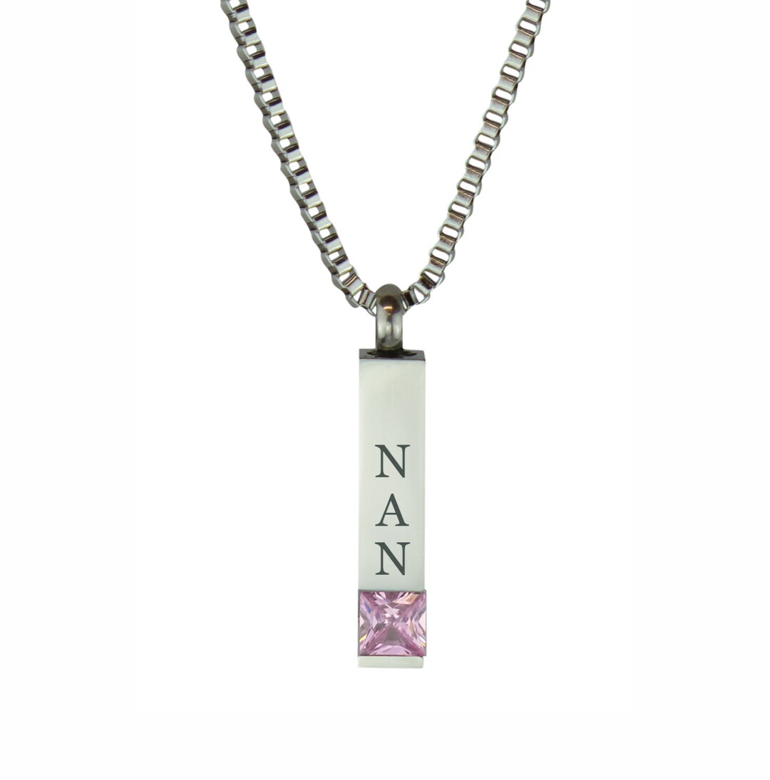 Nan Quantum Pink Crystal Urn Pendant - Memorial Ash Keepsake Jewellery ...