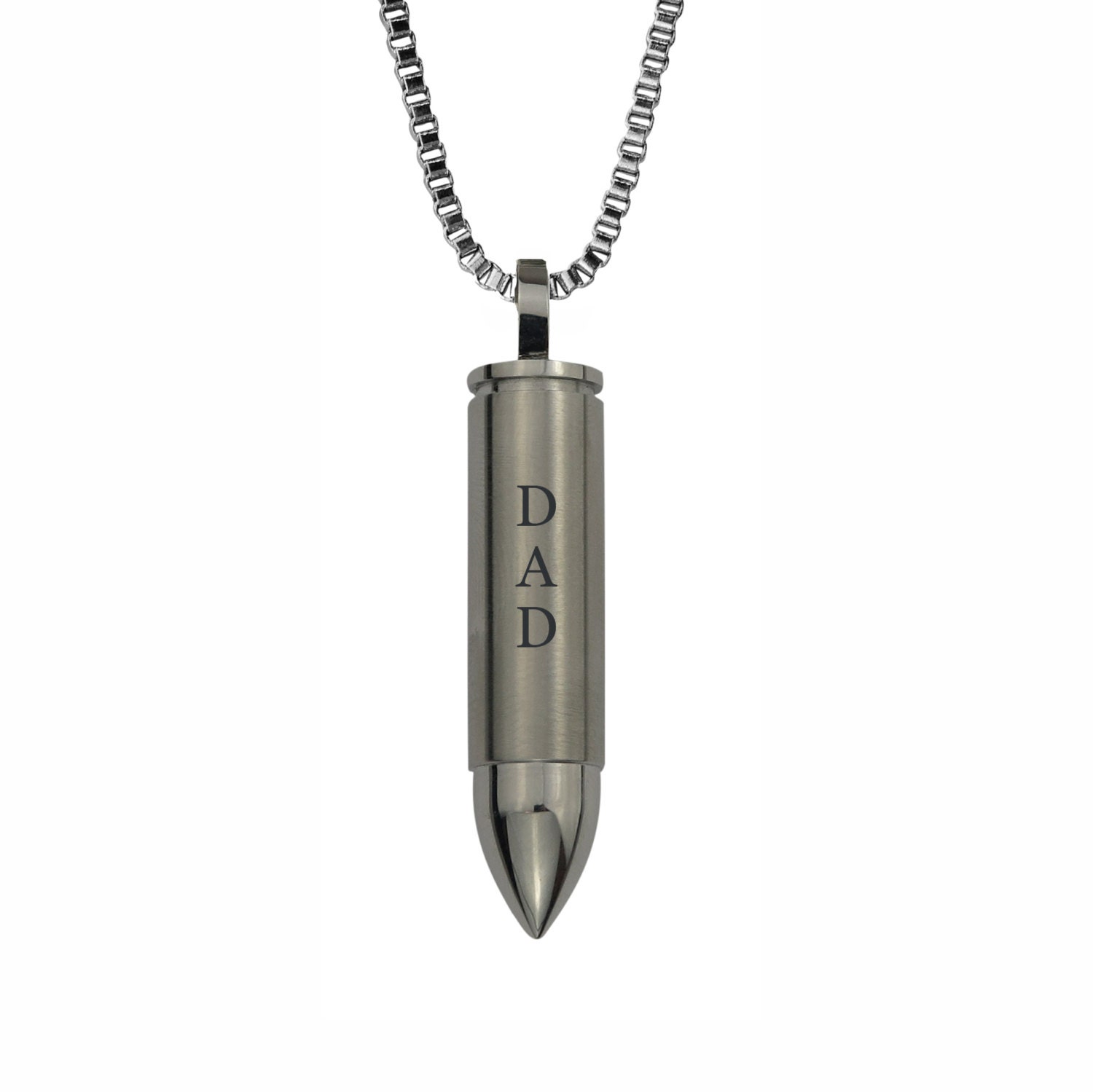 Dad Bullet Urn Pendant Memorial Ash Keepsake Jewellery - Etsy