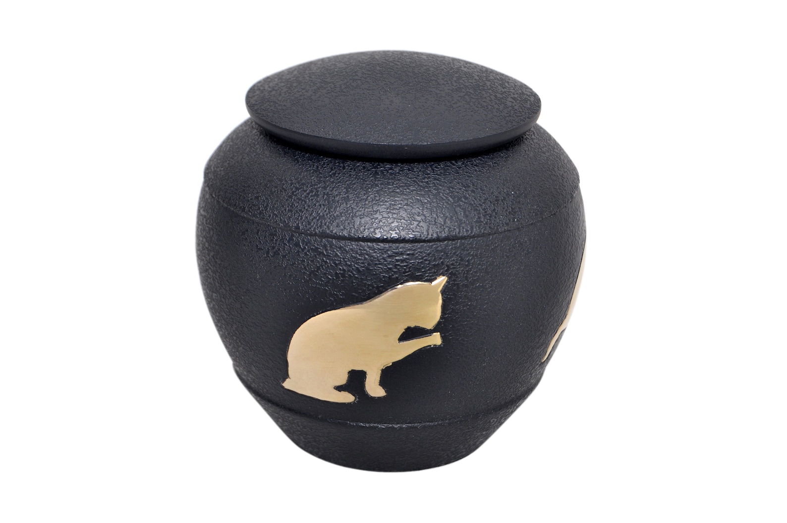 Black and Gold Cat Urn for Cat Cremation Ashes Cremains | Etsy