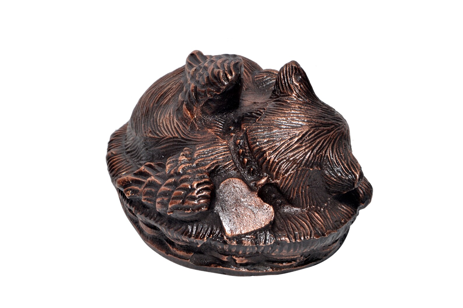 Rose Gold and Brown Angel Cat Urn for Pet Ashes Cremation Memorial - Etsy