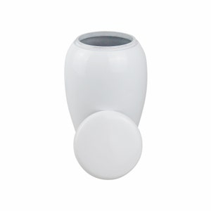 Large Aluminium White Urn With Optional Personalised Engraving - for ...