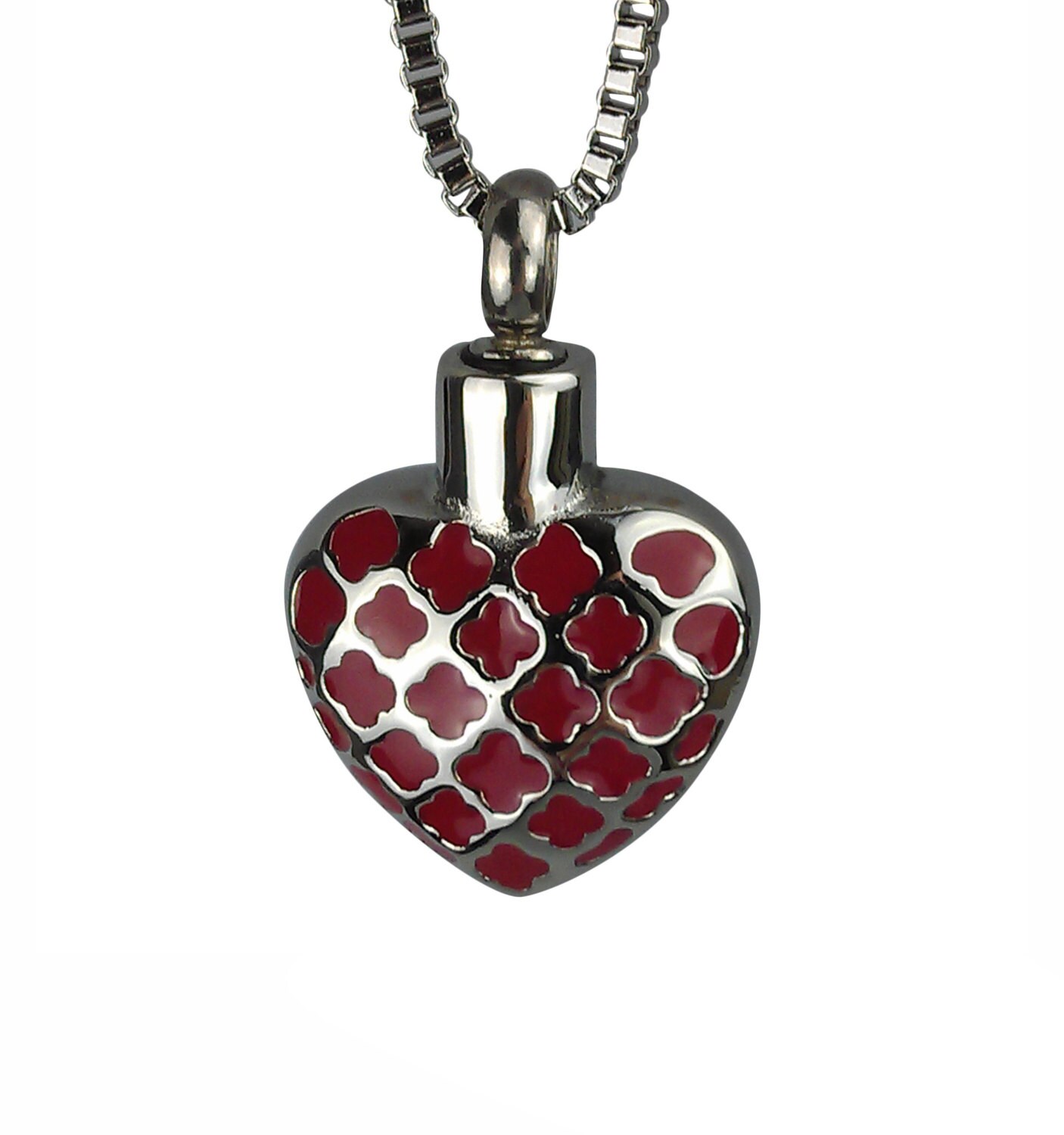 Red Heart Urn Pendant Memorial Ash Keepsake Jewellery | Etsy