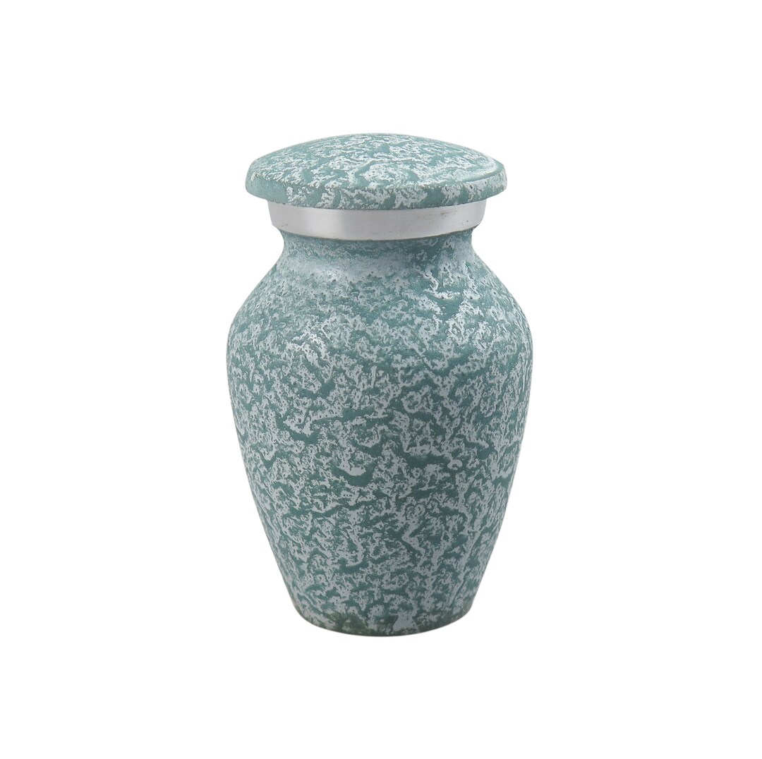Miniature Turquoise Nature Pattern Keepsake Urn for Ashes Cremains - Etsy