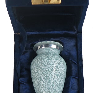 Miniature Turquoise Nature Pattern Keepsake Urn for Ashes Cremains - Etsy