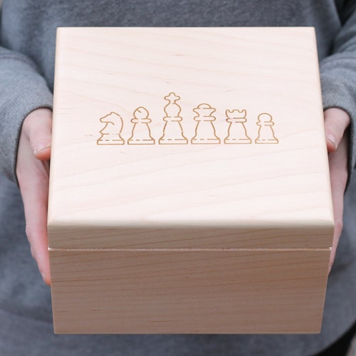 Chess Piece Box for Small Medium Pieces | Etsy