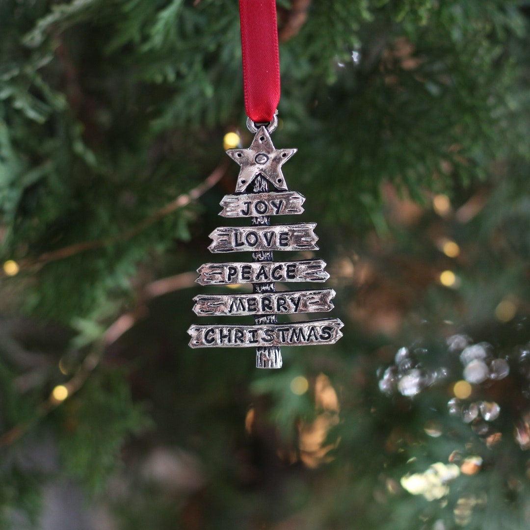 Handmade Pewter Ornaments 10 Styles Gift Box Included - Etsy