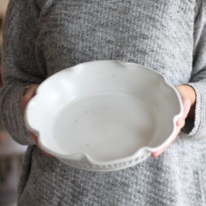 Handmade Pottery | Large Pie Plate (9 Colors) - Etsy