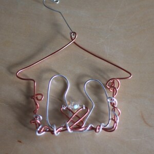 Handmade Wire Nativity Ornament - Etsy