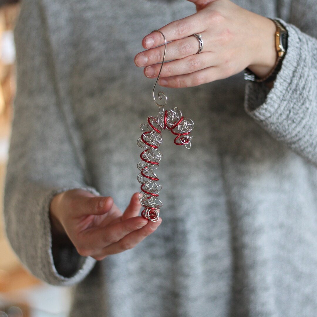 Handmade Wire Candy Cane Ornament *FINAL STOCK* - Etsy